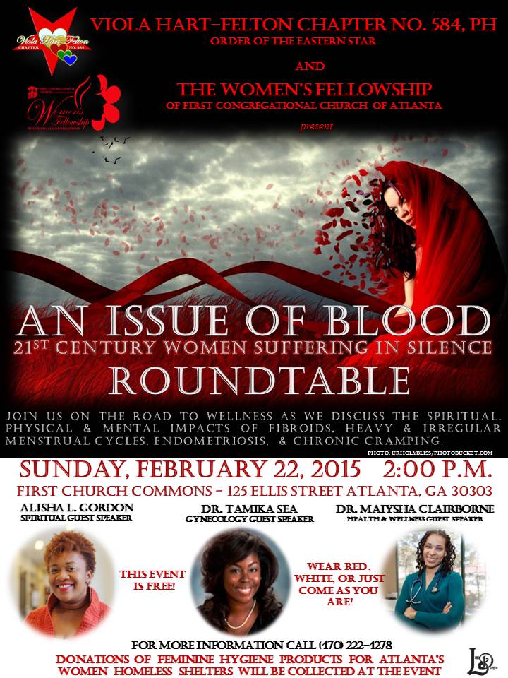 An Issue of Blood: 21st Century Women Suffering in Silence Roundtable ...